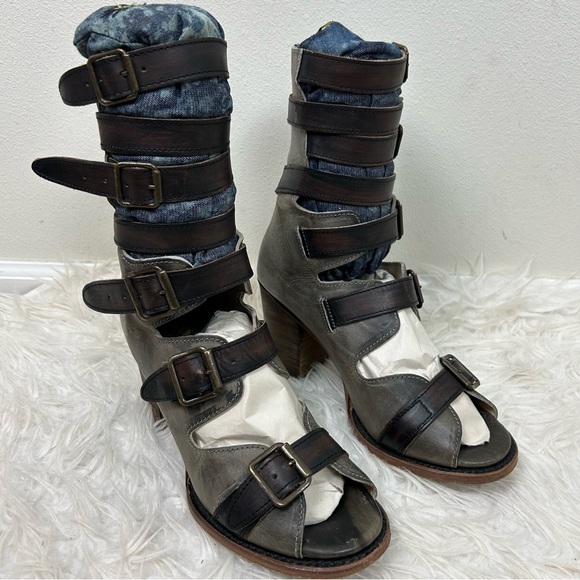 Freebird by Steven | Shoes | Free Bird Bond Gladiator Leather Block ...